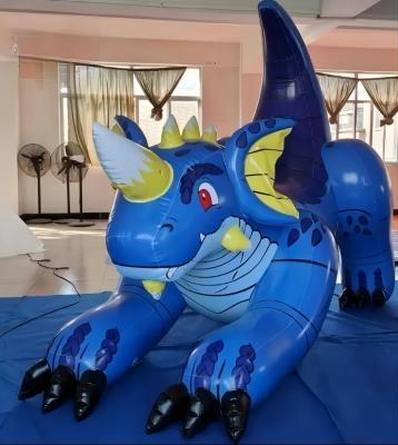 China Beile Customized PVC Inflatable Panza Blue Kaiju Dragon for sale