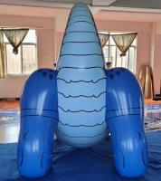 China Beile Customized PVC Inflatable Panza Blue Kaiju Dragon for sale