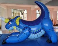China Beile Customized PVC Inflatable Panza Blue Kaiju Dragon for sale