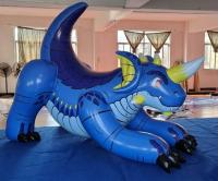 China Beile Customized PVC Inflatable Panza Blue Kaiju Dragon for sale