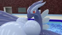 China BeiLe Custom PVC Inflatable Lugia Squeak Toy 3-6M for Party Promotion for sale