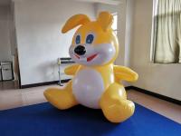 China Beile Custom Giant PVC Inflatable Yellow Rabbit For Promotion Advertising for sale