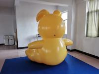 China Beile Custom Giant PVC Inflatable Yellow Rabbit For Promotion Advertising for sale
