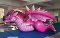 China BeiLe Custom 0.4mm PVC Inflatable Pink Wyvern Squeak Toy 3m to 5.5m for sale