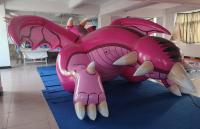 China BeiLe Custom 0.4mm PVC Inflatable Pink Wyvern Squeak Toy 3m to 5.5m for sale