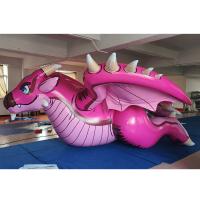 China Custom Large Inflatable Pink Wyvern Dragon 3m 5.5m PVC Promotional Decoration for sale