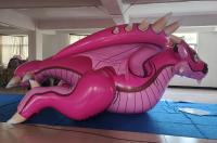 China Custom Large Inflatable Pink Wyvern Dragon 3m 5.5m PVC Promotional Decoration for sale