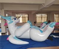 China Beile Customize PVC Cartoon Inflatable white Crystal Dragon for sale