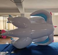China Beile Customize PVC Cartoon Inflatable white Crystal Dragon for sale