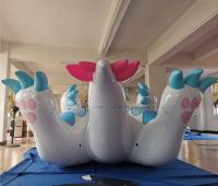 China Beile Customize PVC Cartoon Inflatable white Crystal Dragon for sale