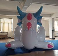 China Beile Customize PVC Cartoon Inflatable white Crystal Dragon for sale