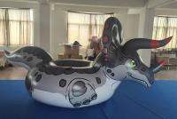 China BeiLe Inflatable Squeak Triceratops Giga Tube 3m 4m Custom PVC Dinosaur Toy for sale