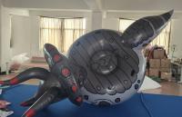 China Custom PVC Inflatable Squeak Triceratops Tube 4m Long for Outdoor Promotion Party for sale