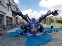 China Customized Giant PVC Inflatable Steel Dragon Model 9m for Advertising Exhibition for sale