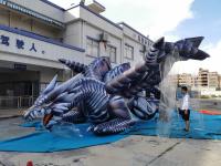China Beile New designed 9m giant inflatable steel dragons/inflatable advertising model for sale