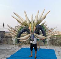 China BeiLe custom soft pvc Inflatable Mistlong squeak dragon for sales for sale
