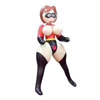 China Custom Inflatable Anime Girl Doll 2mH PVC Air Figure with Huge Breasts for sale