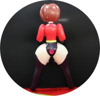 China Custom Inflatable Anime Girl Doll 2mH PVC Air Figure with Huge Breasts for sale