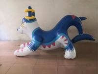 China Beile  Custom Inflatable blue Fox,Inflatable Giant Advertising Fox,Pvc Inflatable Fox for sale