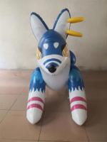 China Beile  Custom Inflatable blue Fox,Inflatable Giant Advertising Fox,Pvc Inflatable Fox for sale