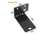 China OEM ODM Custom Universal Wall Mount Kit Sound Bar Rack Mounting Brackets Black Powder Coating Metal Bracket for sale
