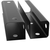 China Custom Carbon Steel Powder Coating Metal Bracket Under Desk Cable Management Tray Wire Tray For Office for sale