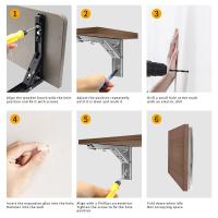 China Floating Shelf Mounting Brackets Air Conditioner Wall Hanging Triangle Folding Metal Bracket For Cabinet for sale