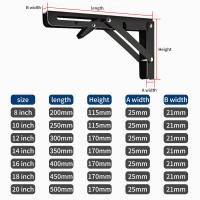 China Floating Shelf Mounting Brackets Air Conditioner Wall Hanging Triangle Folding Metal Bracket For Cabinet for sale