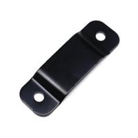 China Bracket Clip Custom Metal Stamping Parts Mounting Black Coating Support Bracket for sale