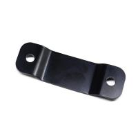 China Bracket Clip Custom Metal Stamping Parts Mounting Black Coating Support Bracket for sale