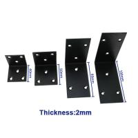 China Stainless Steel Metal Bracket Corner Bracket Galvanized Steel Table Custom Metal Right Angle for sale