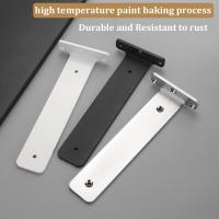 China Custom Industrial Metal Iron Shelf Support T Shape Bracket Wall Mounted Stainless Steel Floating Shelf Bracket for sale