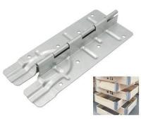 China Galvanized Steel Wooden Box Connector Metal Hinge Foldable Crate 220mm Hinge Hardwares for sale