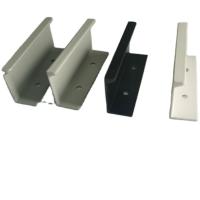 China 90 Degree Corner Extruded Aluminum Parts Single Side Half Triangle Angle Bracket for sale