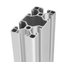 China Custom Silver Black V Slot 20X20 100mm-1500mm Aluminum Profile Extrusion Parts for sale