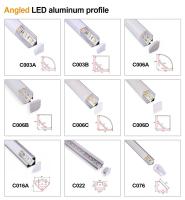 China Bend LED Strip Aluminum Light Channel Plaster Aluminum Extrusion Parts for sale
