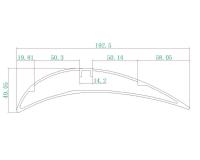 China Custom 6063 Aluminium Extrusion Parts With Anodize Surface For Fan Blades for sale