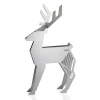 China OEM Custom Sheet Metal Parts Personalized Laser Cut Bending Brass Origami Bull Sculpture Modern Metal Art for sale