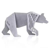China OEM Custom Sheet Metal Parts Personalized Laser Cut Bending Brass Origami Bull Sculpture Modern Metal Art for sale