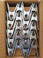 China Heavy Duty 4 6 Inch A Type Steel Spring Bride Wedding Dress Clamp Metal White Spring Clamps for sale
