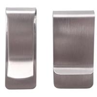 China Money Pen Clips Standard Custom Punching Label Holder Stainless Steel Slim Card Id Men Women Wallet Metal Stamping Parts for sale