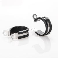 China Rubber Lined P Clips Rubber Pipe Clamps Stainless Steel INOX 304 Durable R Types Hose Clamps Quick Locking Pipe Clamp for sale