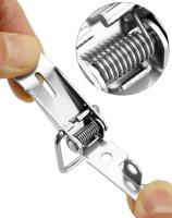 China Stainless Steel 304 Toggle Latch Nickel Plated Zinc Finish Spring Loaded Box Clamp Lock Hardware Product for sale