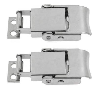 China Stainless Steel 304 Spring Loaded Draw Latch Toggle Hasp Clamp Latch Lock Cylinders For Boxes And Cabinets for sale