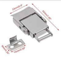 China Stainless Steel 304 Spring Loaded Draw Latch Toggle Hasp Clamp Latch Lock Cylinders For Boxes And Cabinets for sale