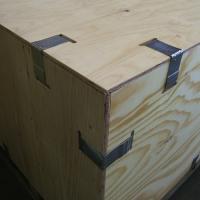 China Spring Steel Reusable Shipping Metal Spring Retaining Crate Clips V Shape Clips Clamp  For Wooden Box for sale