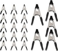 China Heavy Duty 2 4 6 9 Inch Black Powder Coated Steel And Carbon Metal Spring A Clamps With PVC Handles For Woodworking for sale