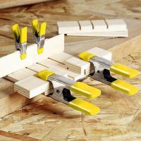 China Heavy Duty 2 4 6 9 Inch Metal Spring Clamp Clips With PVC Handles For Woodworking for sale