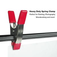 China Metal Spring Clamp With Rubber Tips For Woodworking Spring Metal Hand Clamp Tent Clamp for sale