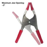 China Metal Spring Clamp With Rubber Tips For Woodworking Spring Metal Hand Clamp Tent Clamp for sale